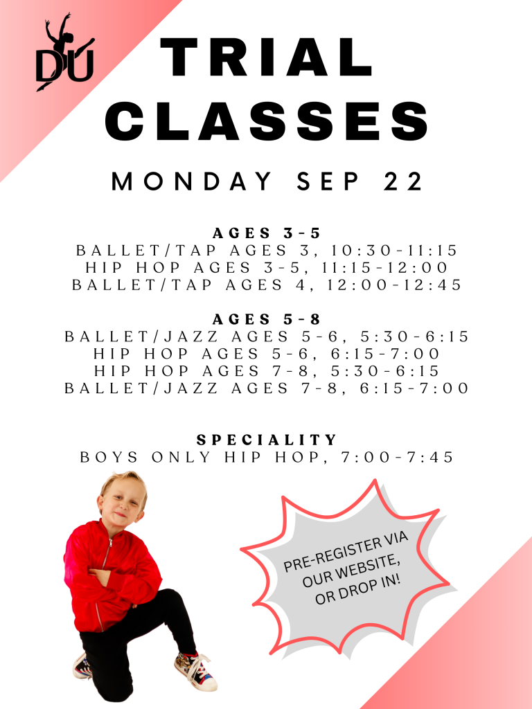 Trial Classes - Dance Classes Meridian / Boise – Dance Unlimited Studios